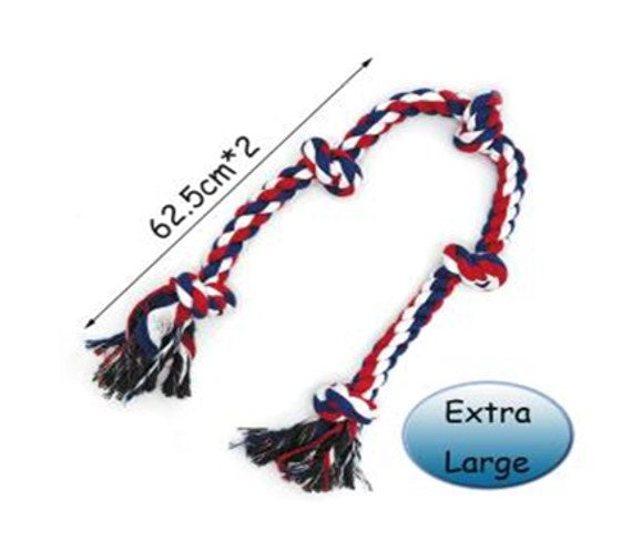 Extra large rope with 5 knots - 125cm| Paws & Relax